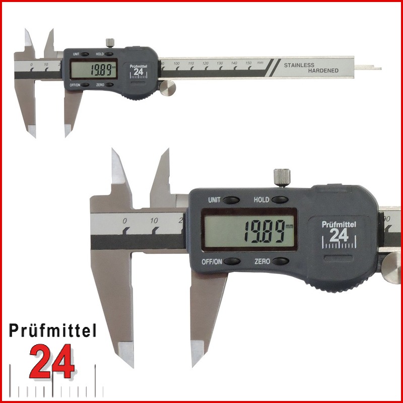 Digital Messschieber STANDARD 150 mm mit Feststell... | Prüfmittel24 GmbH