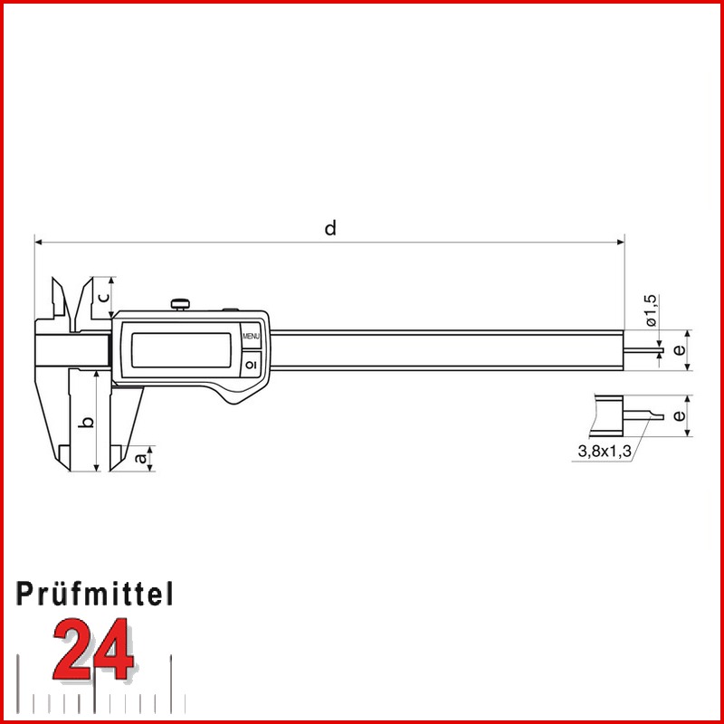 Digital Messschieber Helios Preisser 150 mm DIGI-M... | Prüfmittel24 GmbH