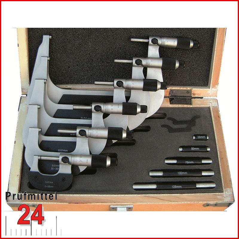 Bügelmessschrauben im Satz Standard Messbereich: 0 - 100 mm Inhalt: 4 ...