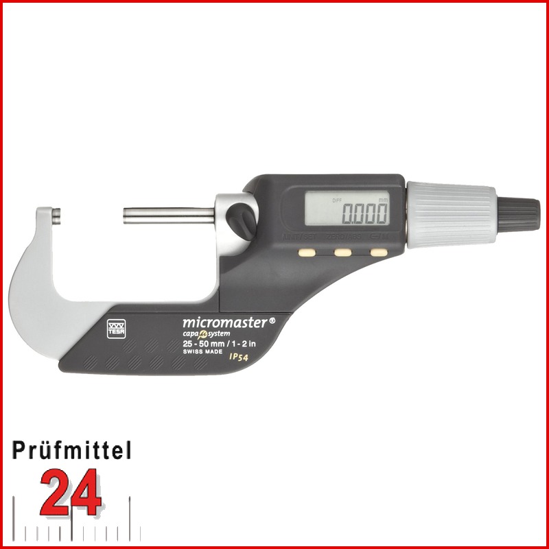 TESA MICROMASTER Bügelmnessschraube 25-50 mm IP54... | Prüfmittel24 GmbH