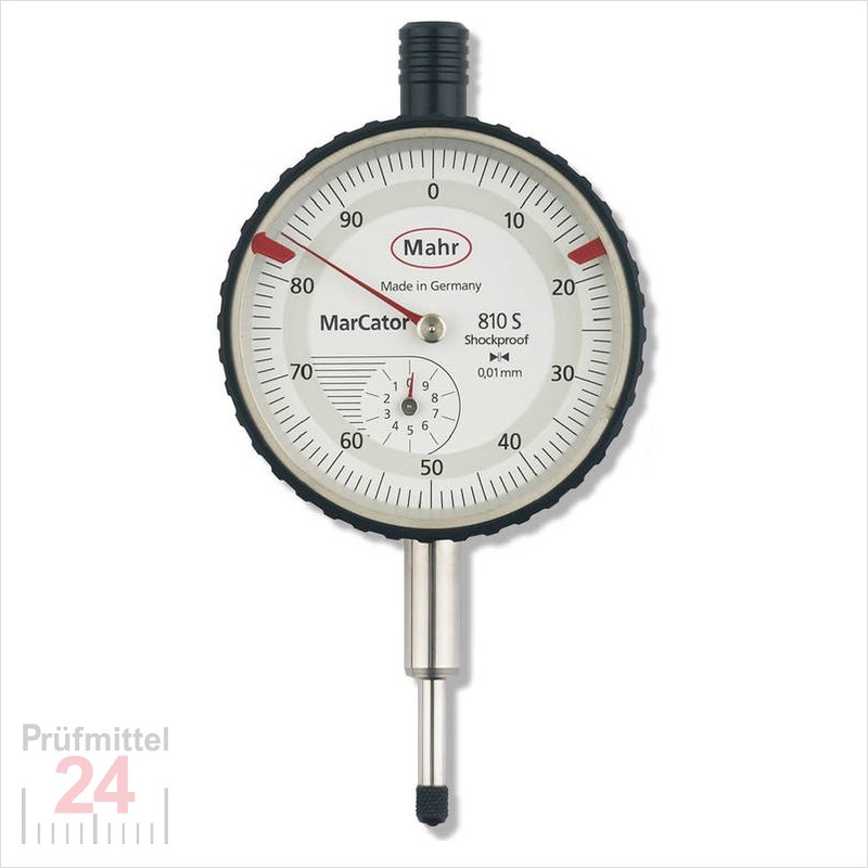 Messuhr Mahr Analog mit Stoßschutz MarCator 810 S ... | Prüfmittel24 GmbH