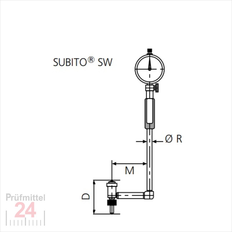 Schwenk Innenmeßgerät SW 12 - 20 mm (mit fest mont... | Prüfmittel24 GmbH