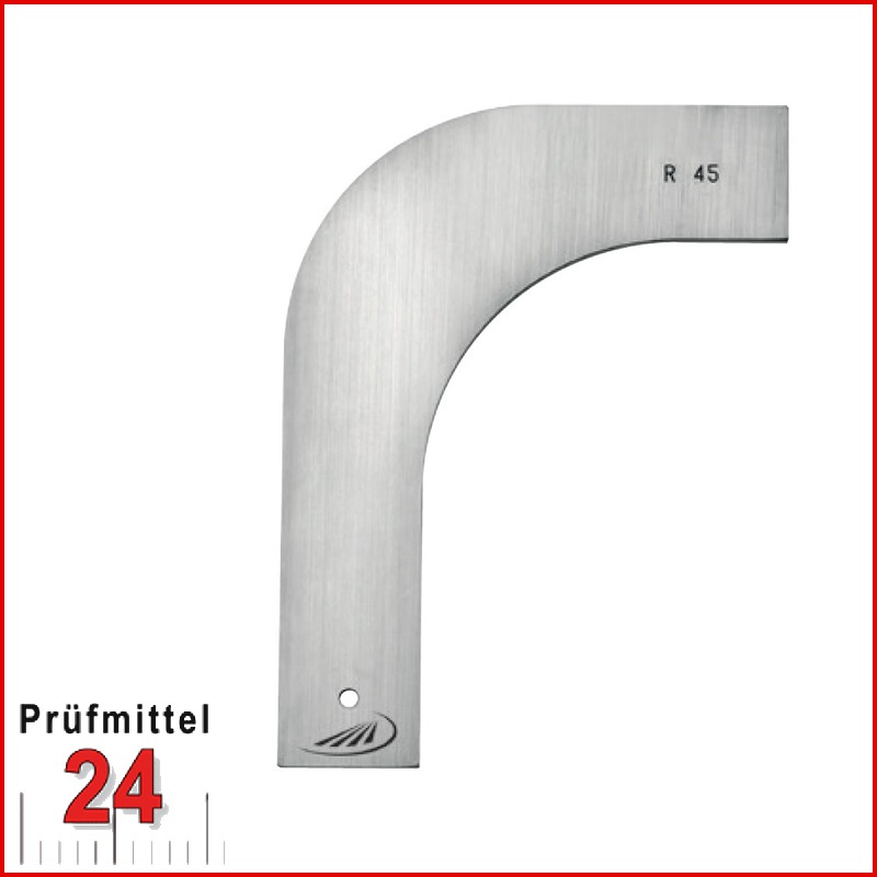 Präzisions Einzelradienlehre für Radius: 40 mm Radiuslehre ...